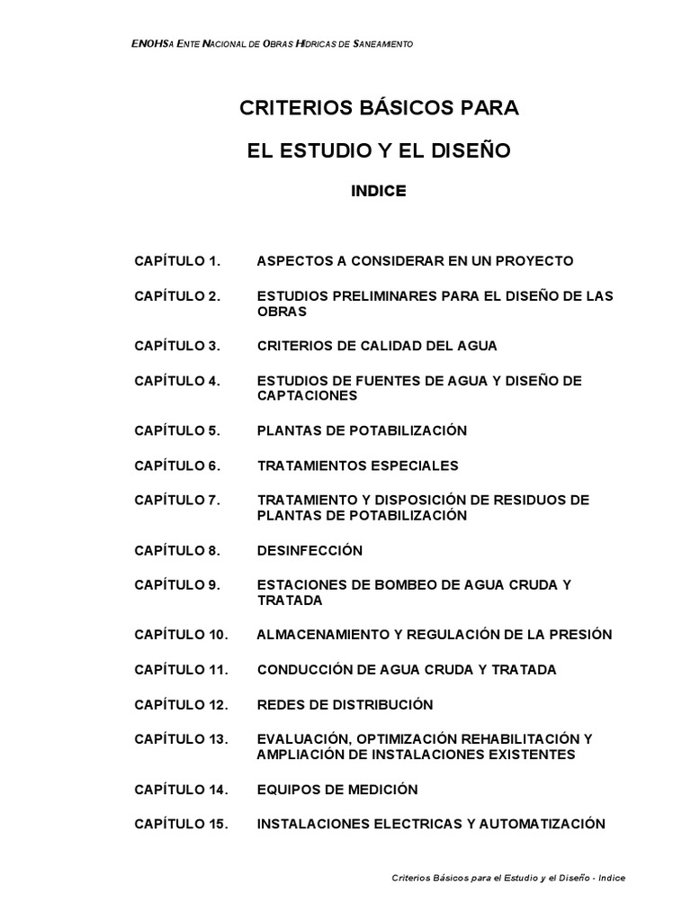 Criterios de Diseño EDAR | PDF | Ciencia y matemáticas