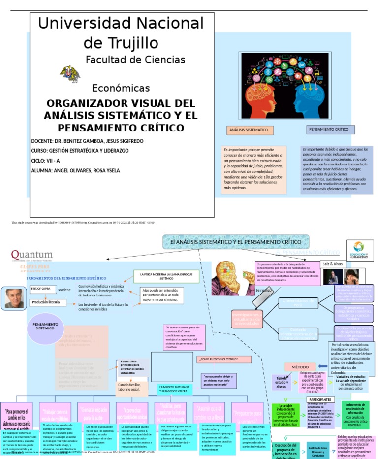 An Lisis Sistem Tico y El Pensamiento CR Tico .Tarea N 6. Angel ...