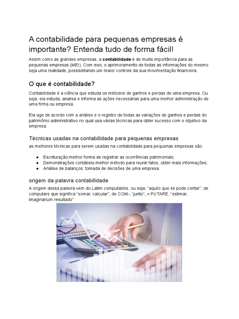 Contabilidade para Pequenas Empresas | PDF | Contabilidade | Business