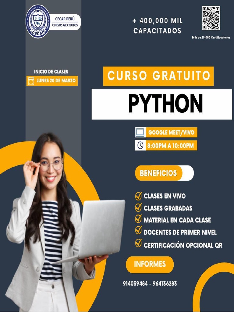 Personas Aptas Curso de Python - Cecap Perú | PDF