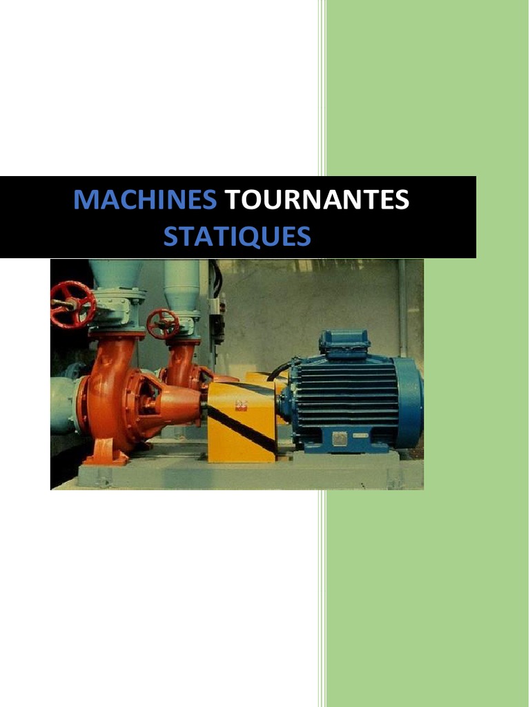Machines Tournantes Et Statiques I | PDF | Générateur électrique ...