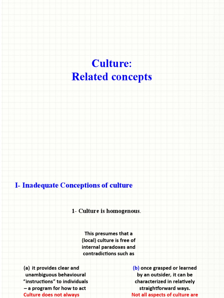 Culture-Related Concepts | PDF | Race (Human Categorization) | Ethnic ...