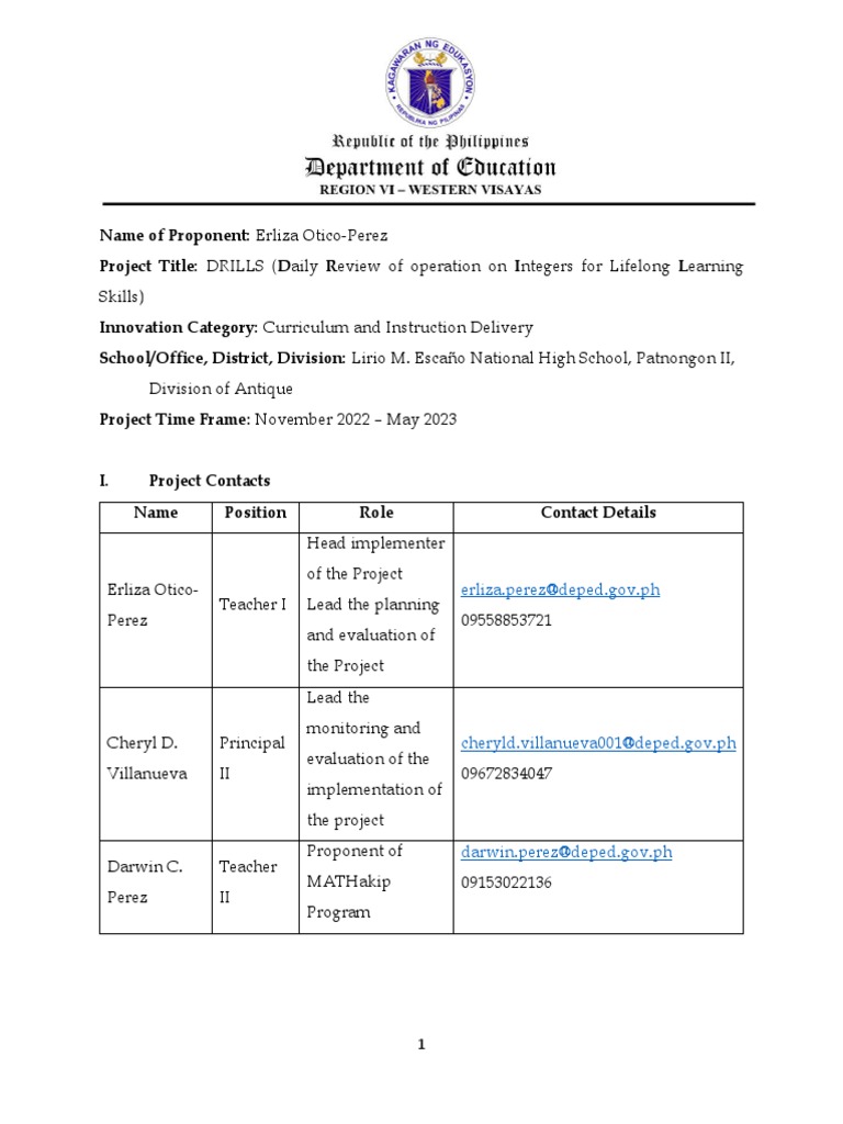 DRILLS | Download Free PDF | Teachers | Learning