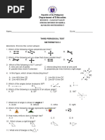 Geometry EOC Practice Test Solutions (Complete) | PDF | Tetrahedron | Area
