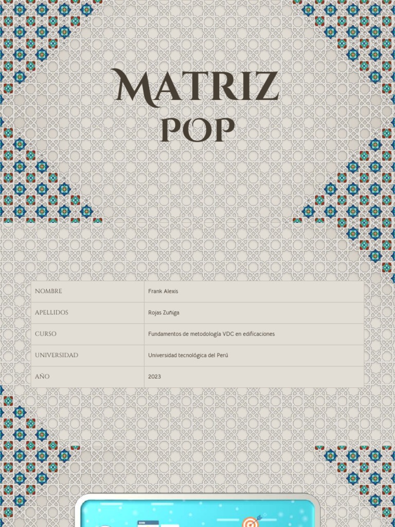 Matriz Pop | PDF