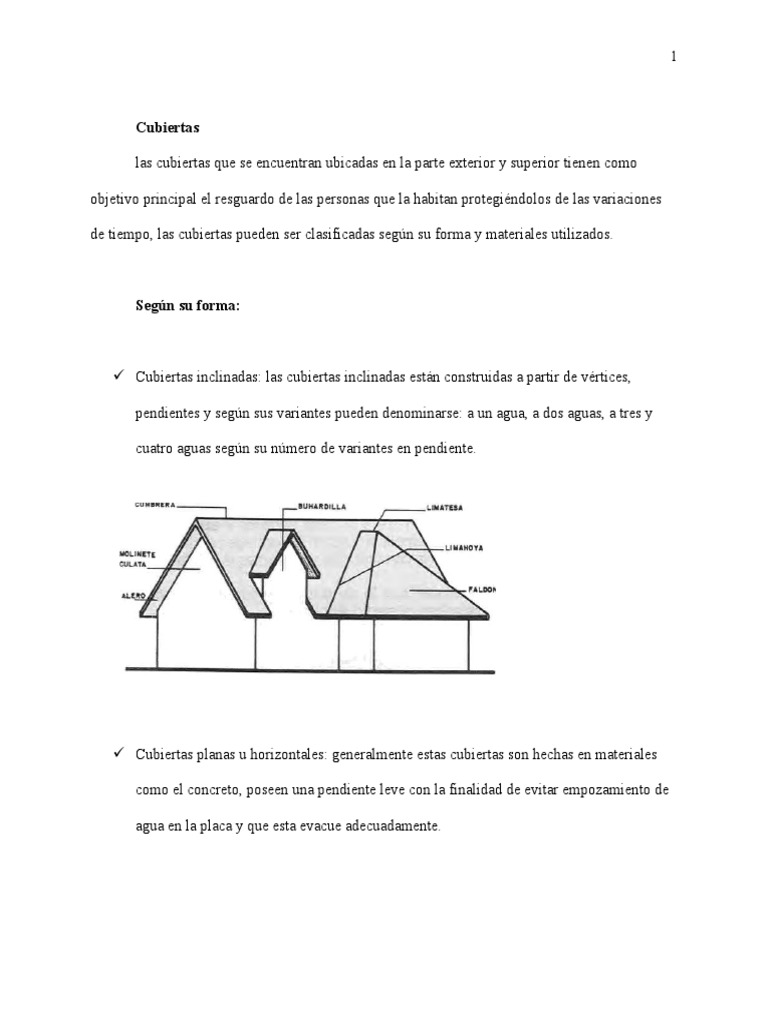 Cubiertas Metodologia | PDF | Techo | Hormigón