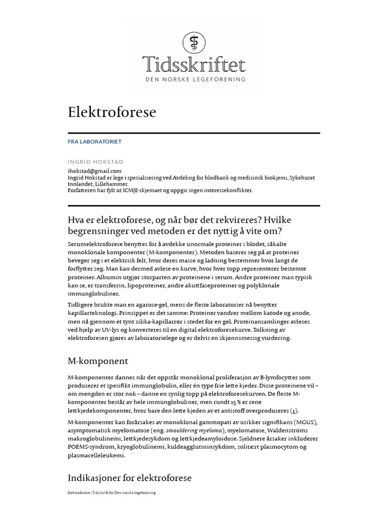 Elektroforese | PDF