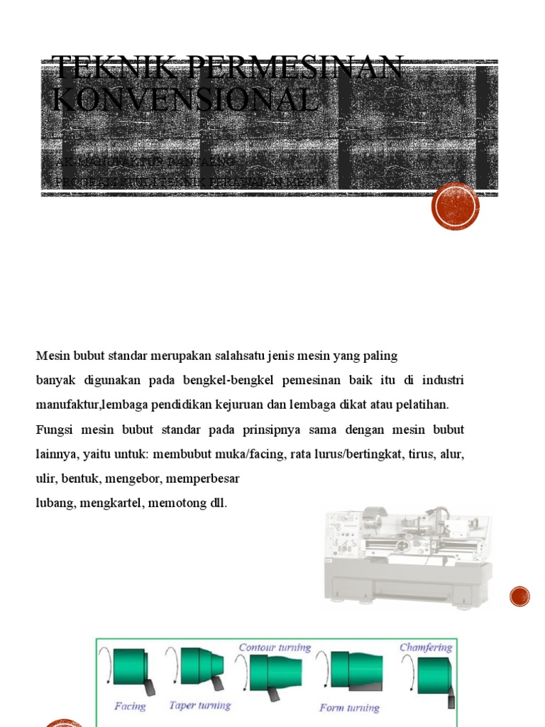 Teknik Permesinan Konvensional | PDF