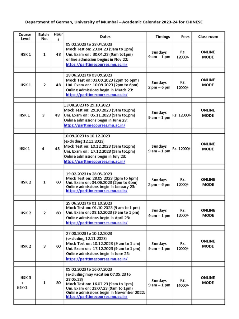Academic Calendar 2023-2024 | PDF