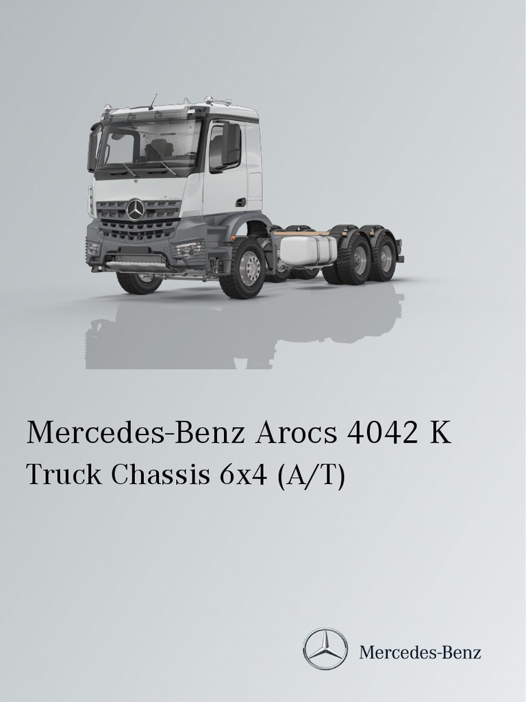 Mercedes-Benz Arocs 4042 K Specifications | PDF | Diesel Engine | Axle