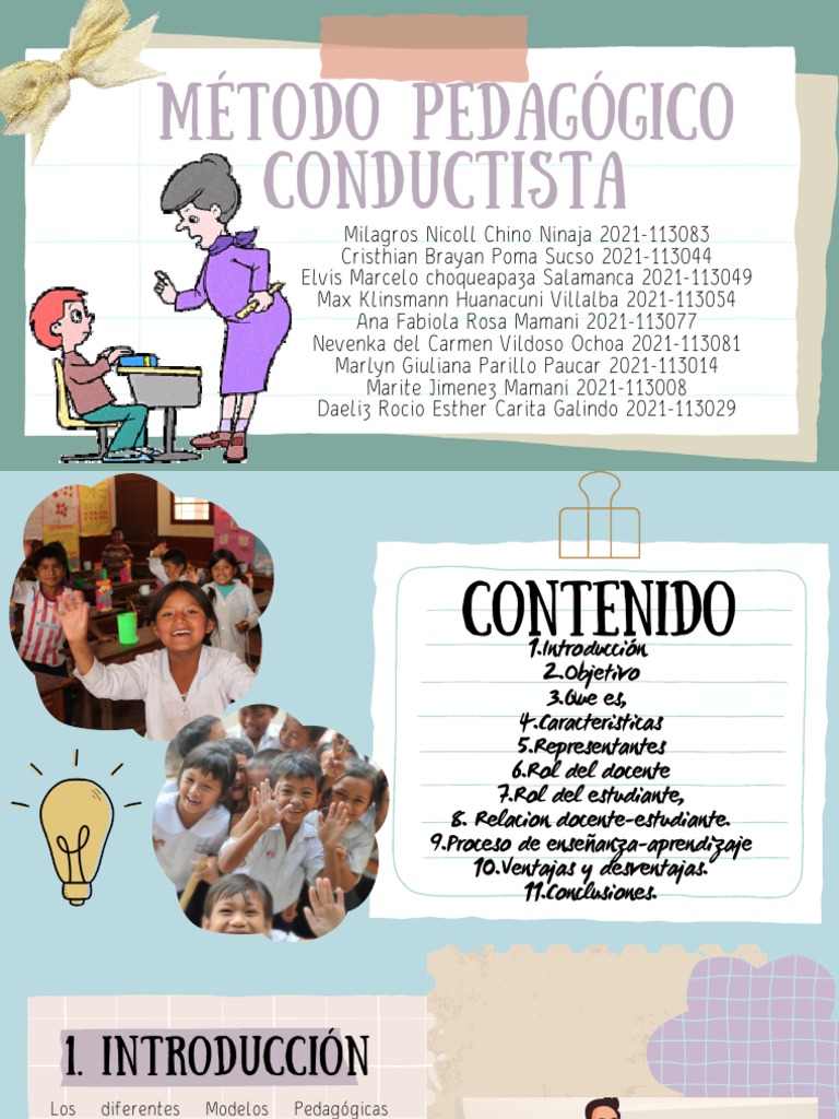 Modelo Pedagógico Conductista en Educación | PDF | Crecimiento personal ...
