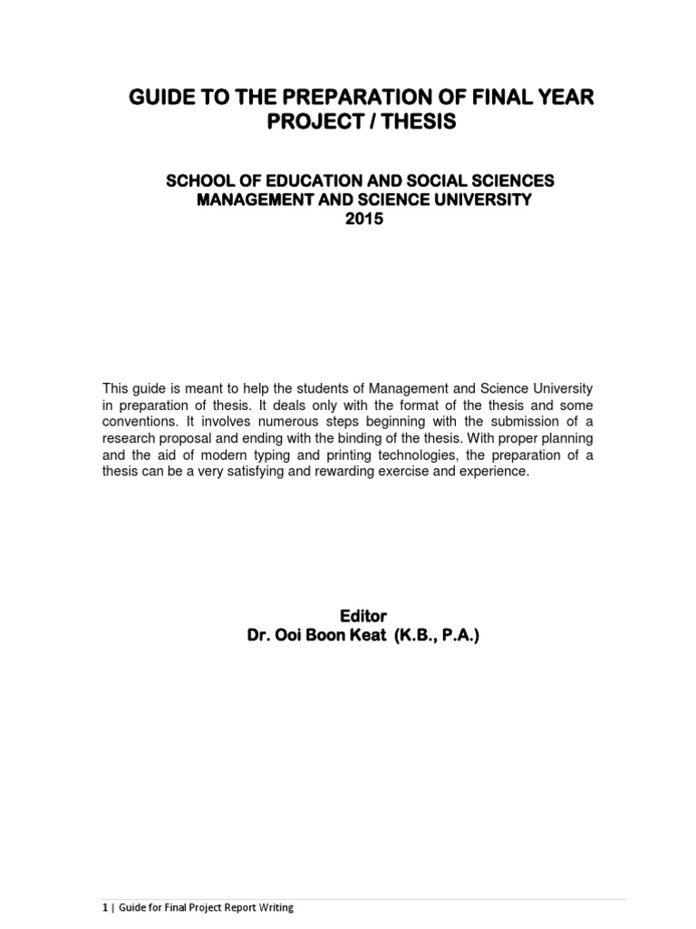 Thesis Guidelines | PDF | Thesis | Learning Styles