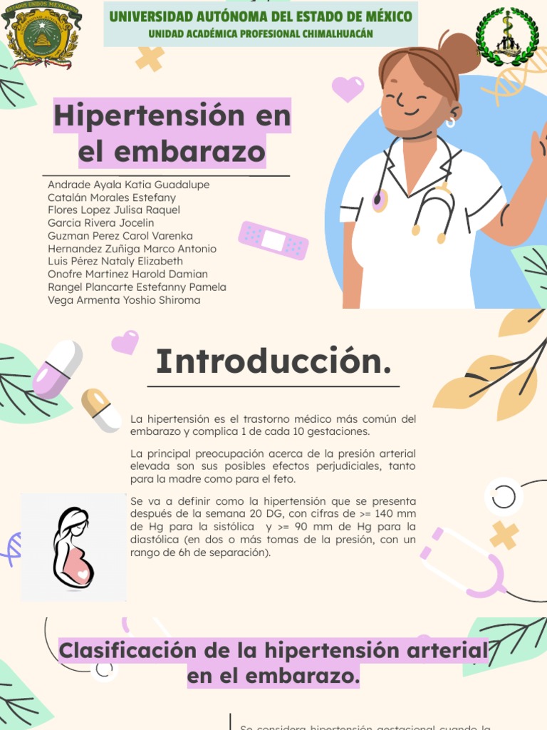 Hipertensión en el Embarazo: Riesgos y Manejo | PDF | Ciencia y matemáticas