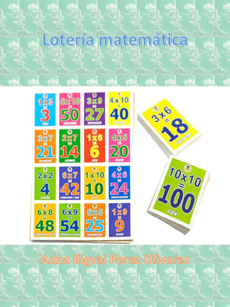 Loteria Matematica | PDF
