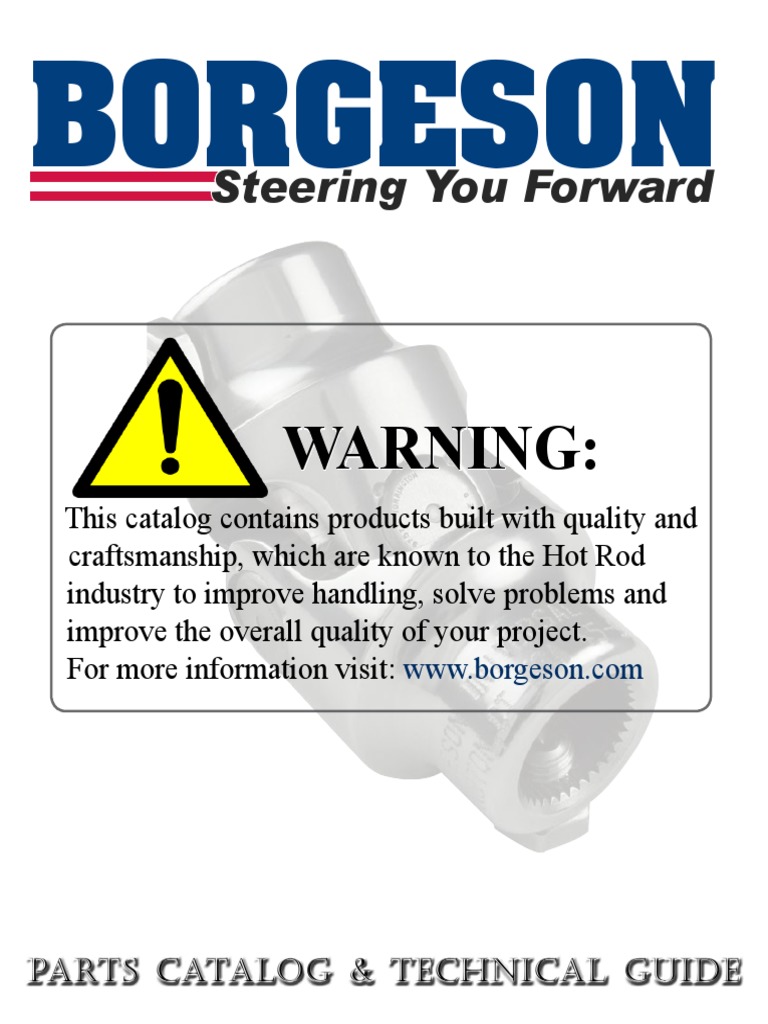 Borgeson Universal Steering Components | PDF | Bearing (Mechanical ...