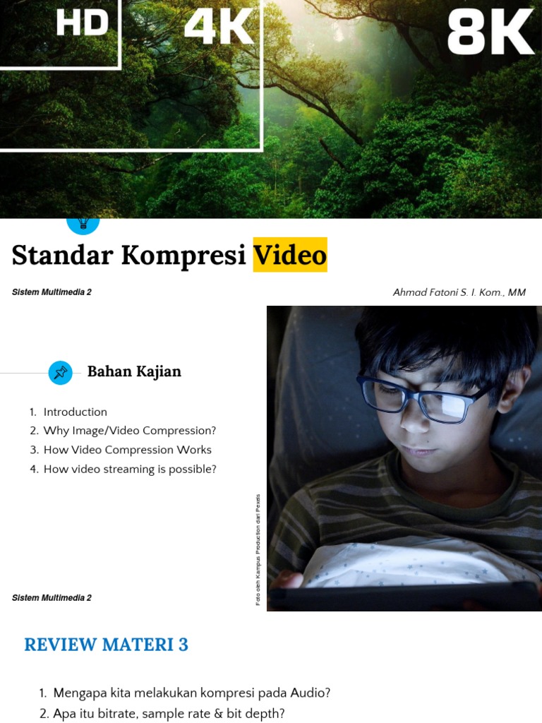 Standar Kompresi Video dan Streaming | PDF