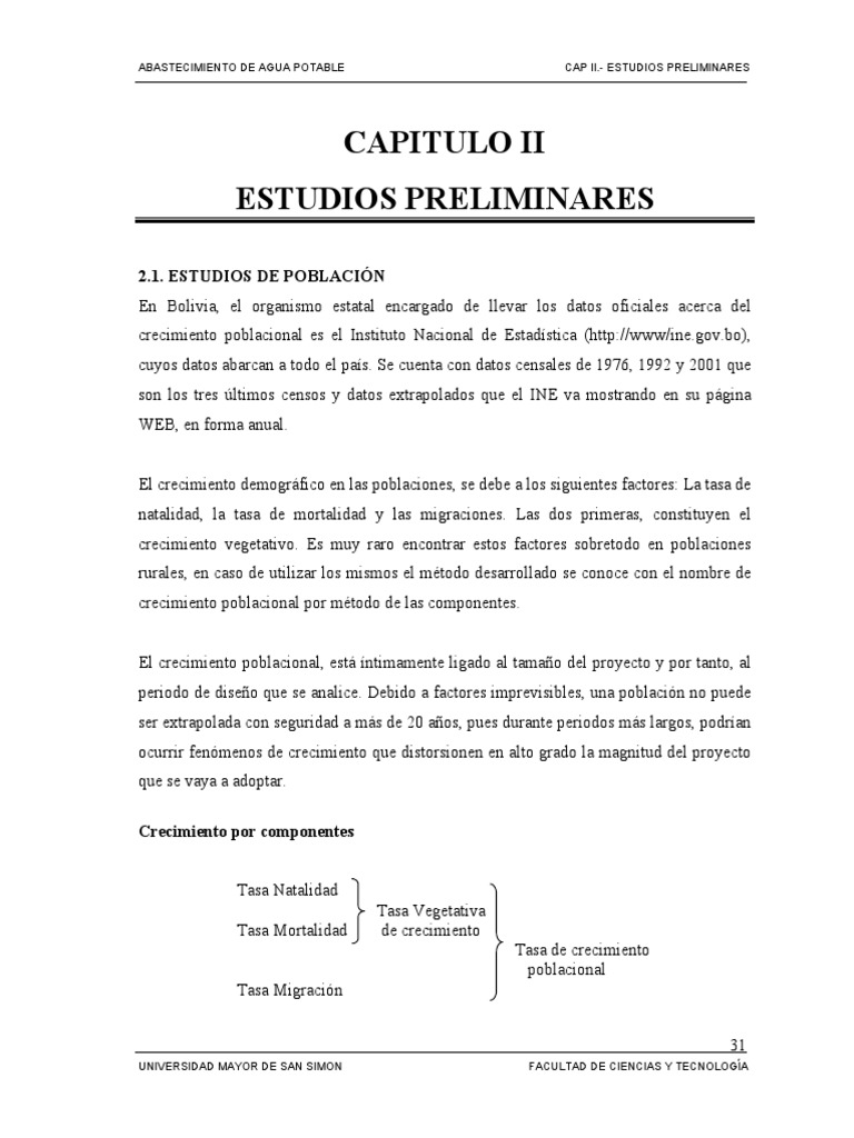 2 Formulas para La Proyección de La Población | PDF | Crecimiento de la ...