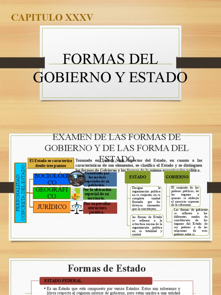 Formas Del Gobierno y Estado | PDF | Estado (política) | Gobierno