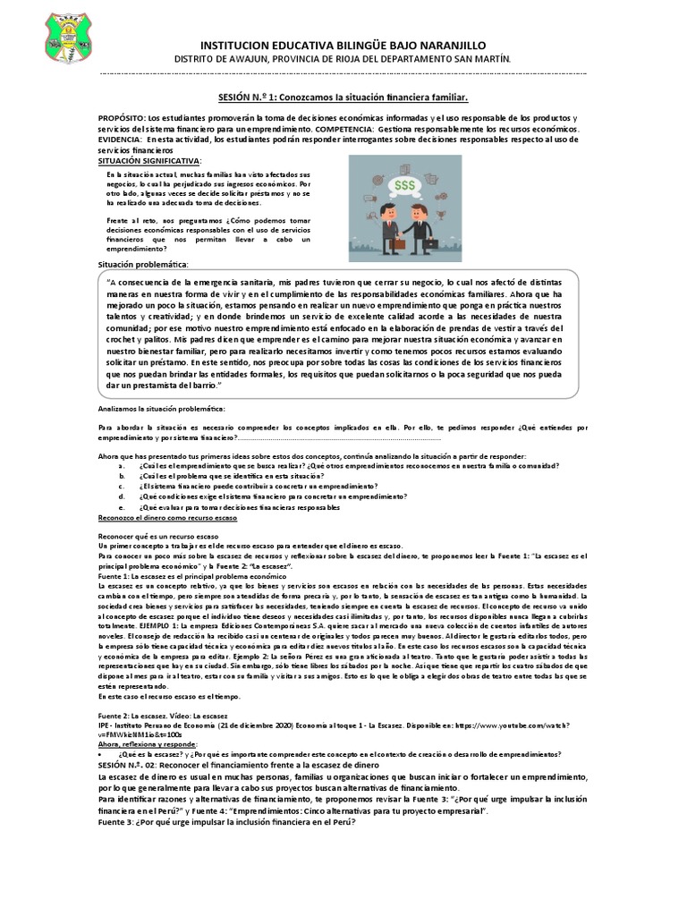 Ficha. 1 - 4° CCSS | PDF | Tarjeta de crédito | Bancos