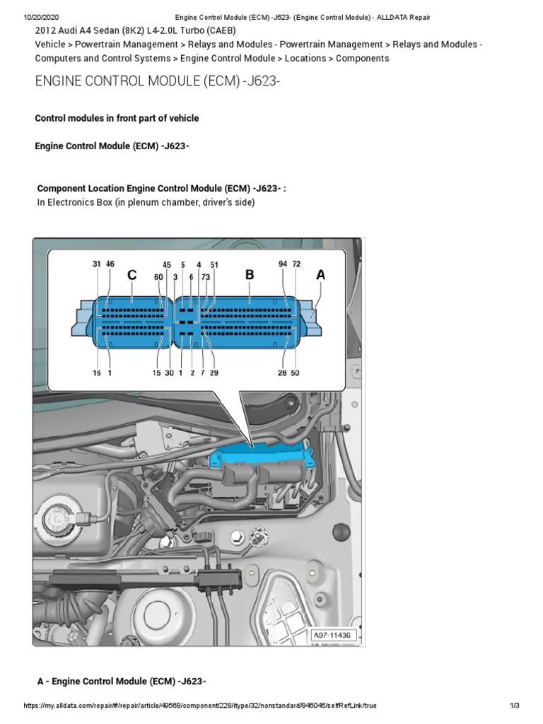 4259691b-7af9-4419-b9fe-d800026cde06 Engine Control Module (ECM) -J623 ...