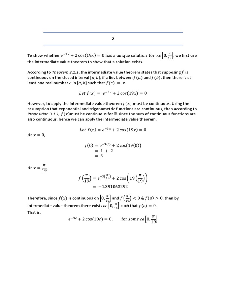 MATH1131 Assignment | PDF | Monotonic Function | Analysis