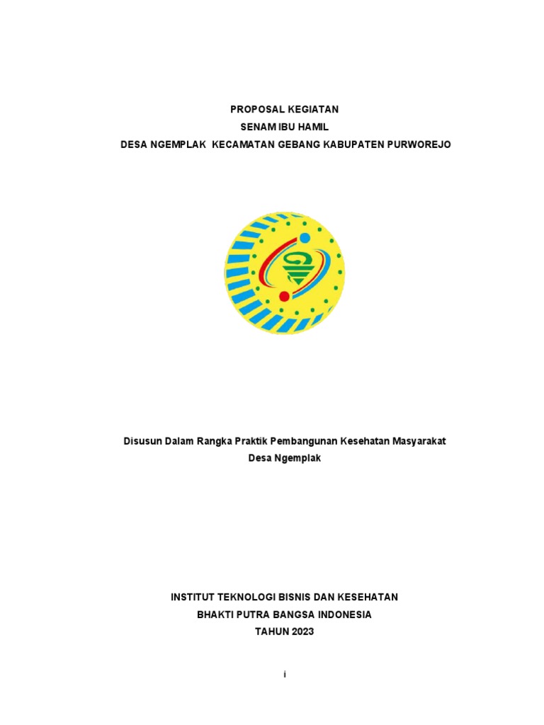 PROPOSAL Senam Ibu Hamil Dusun-1 | PDF