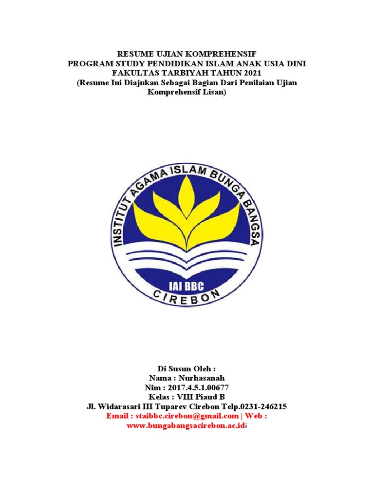 Resume Untuk Sidang Kompre | PDF