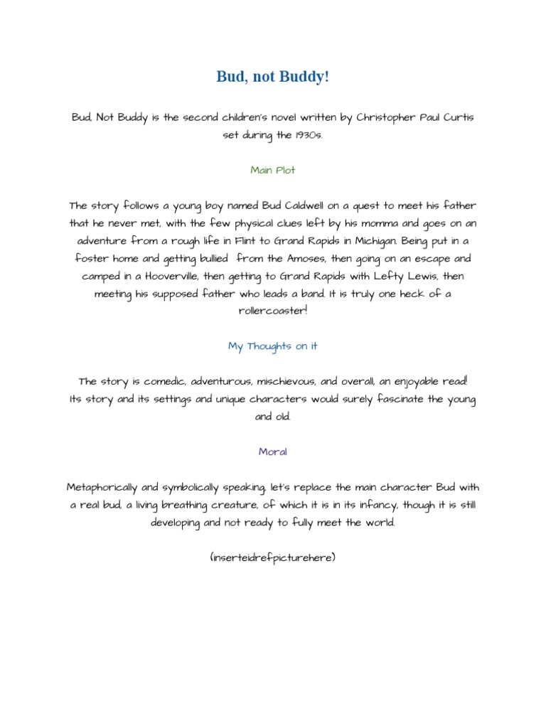Bud, Not Buddy | PDF