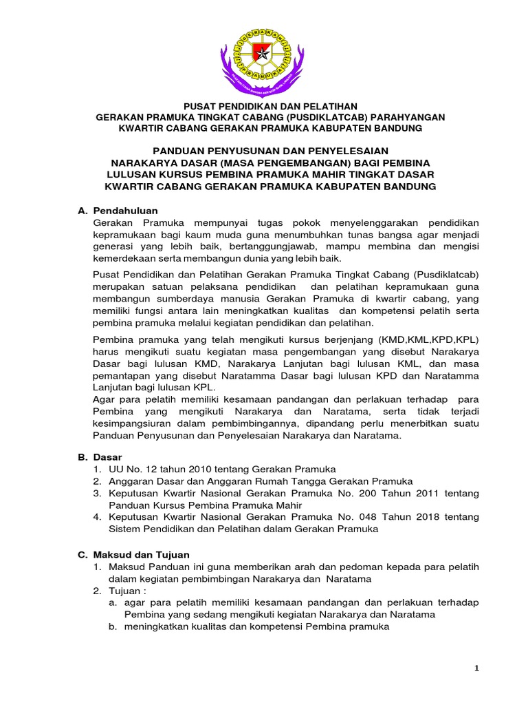 Panduan Narakarya Dasar 1 | PDF