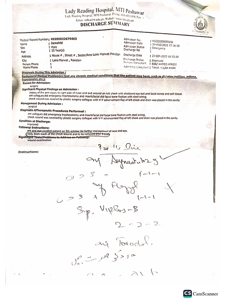 Hospitl Discharge Certificate | PDF