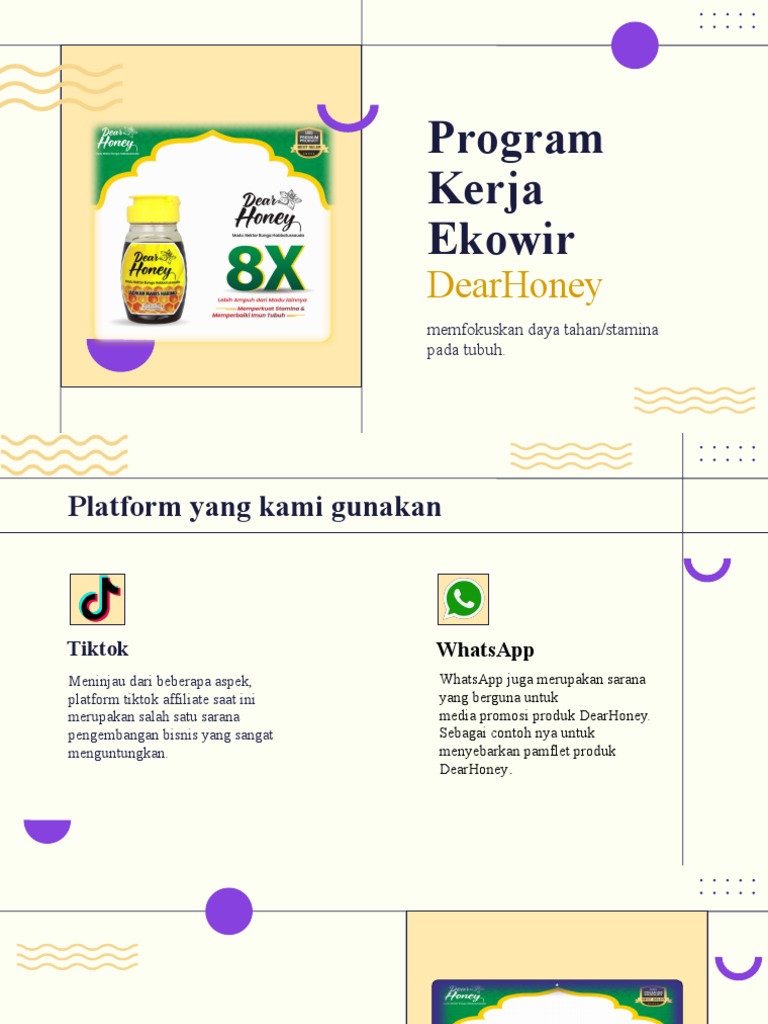 Strategi Promosi Madu DearHoney | PDF