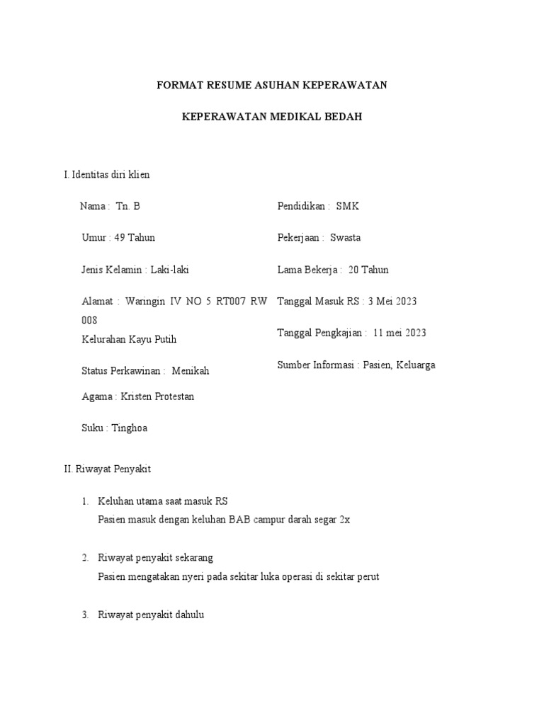 Format Resume KMB | PDF
