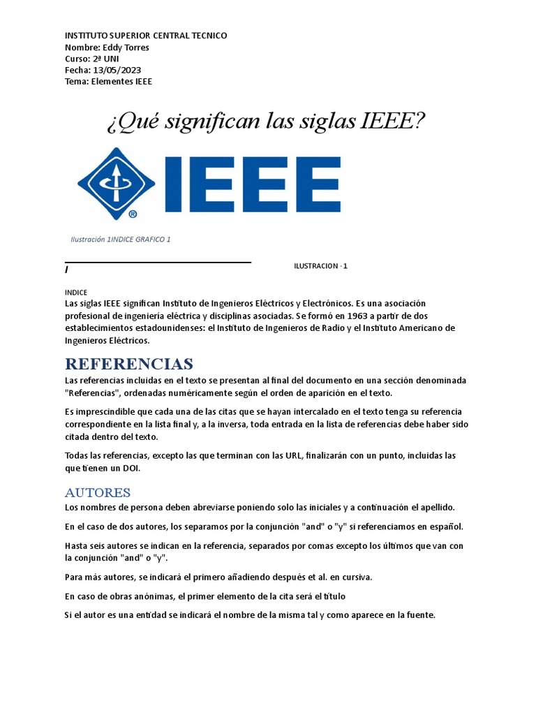 Guía sobre Normas IEEE y Referencias | PDF | Informática