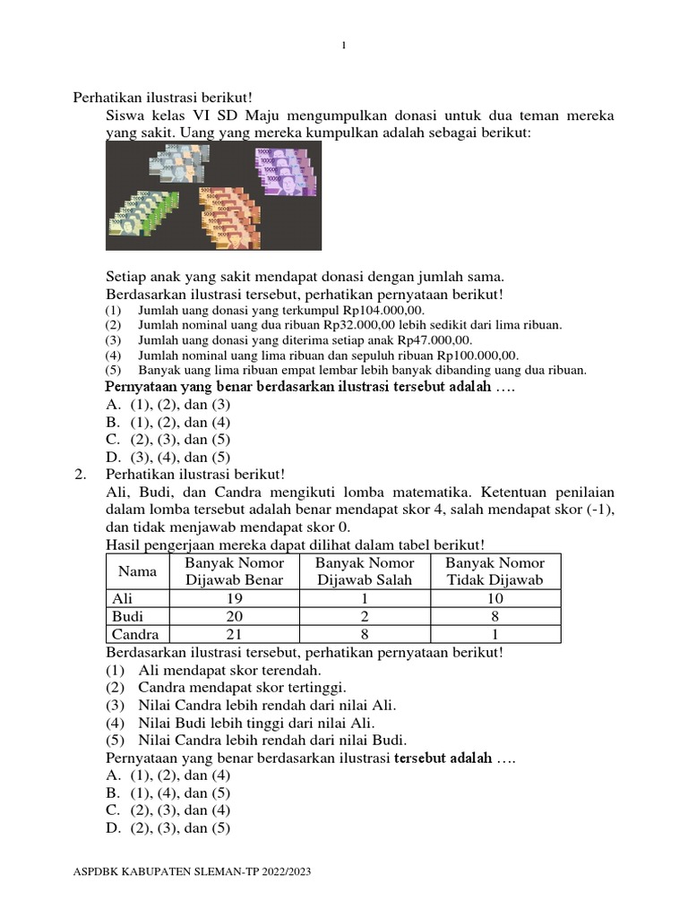 NASKAH MATEMATIKA PAKET 3 Revise | PDF