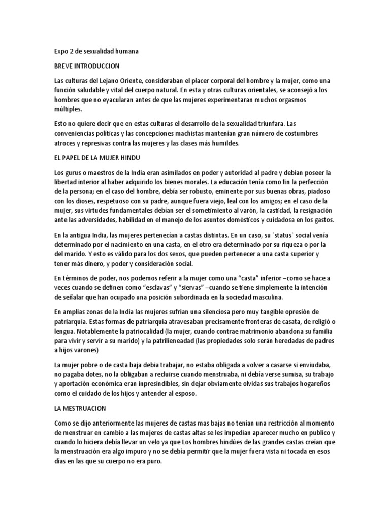 Expo 2 de Sexualidad Humana | PDF
