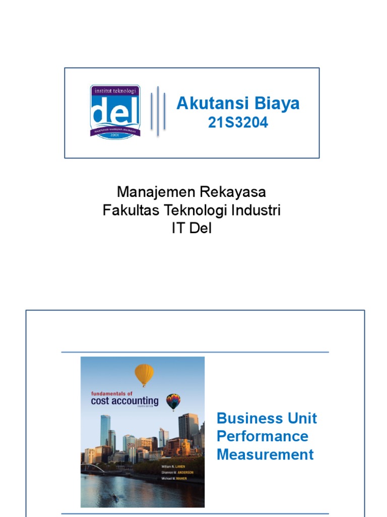 Lecture 12 Business Unit Performance Measurement | PDF
