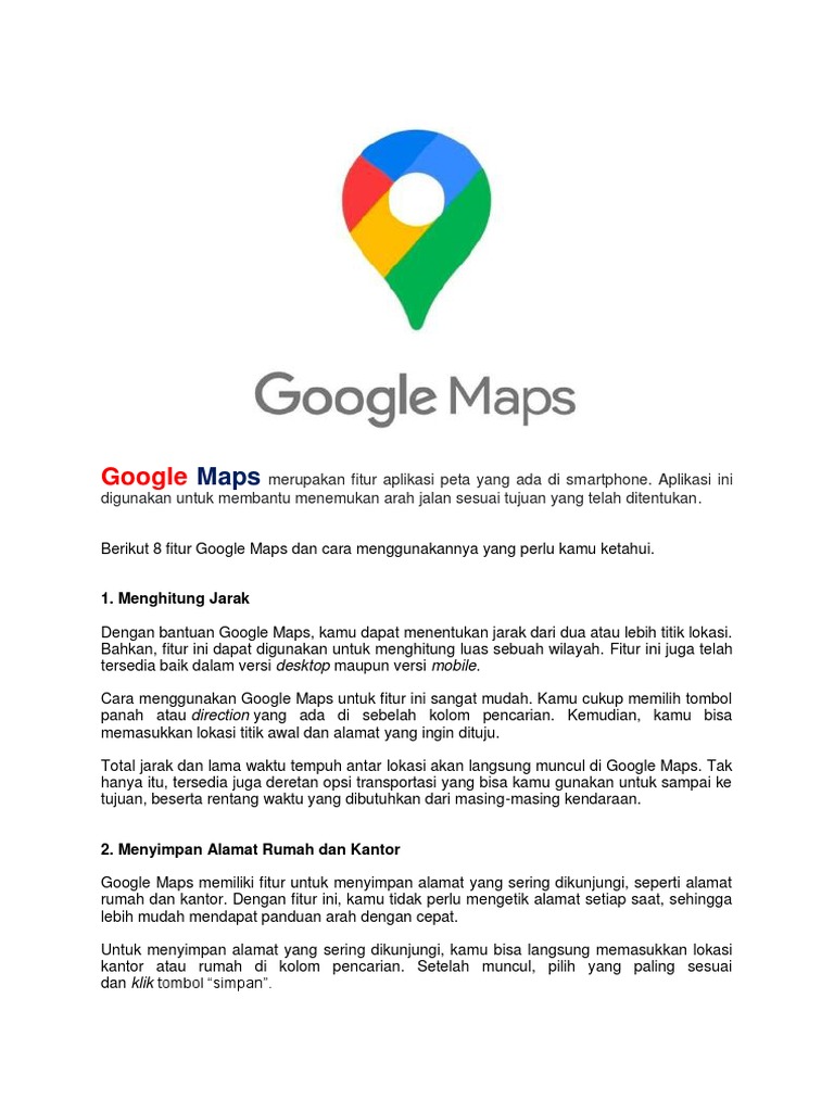 Materi Training Google Maps | PDF