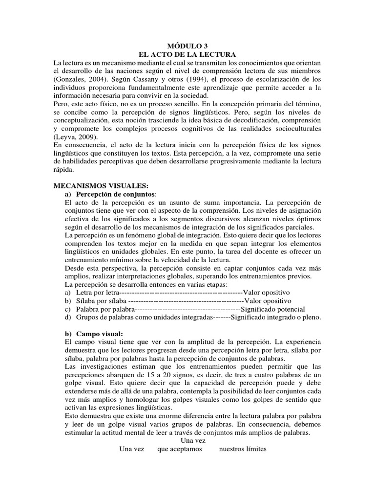 Módulo 3 Comprensión y Argumentación | PDF