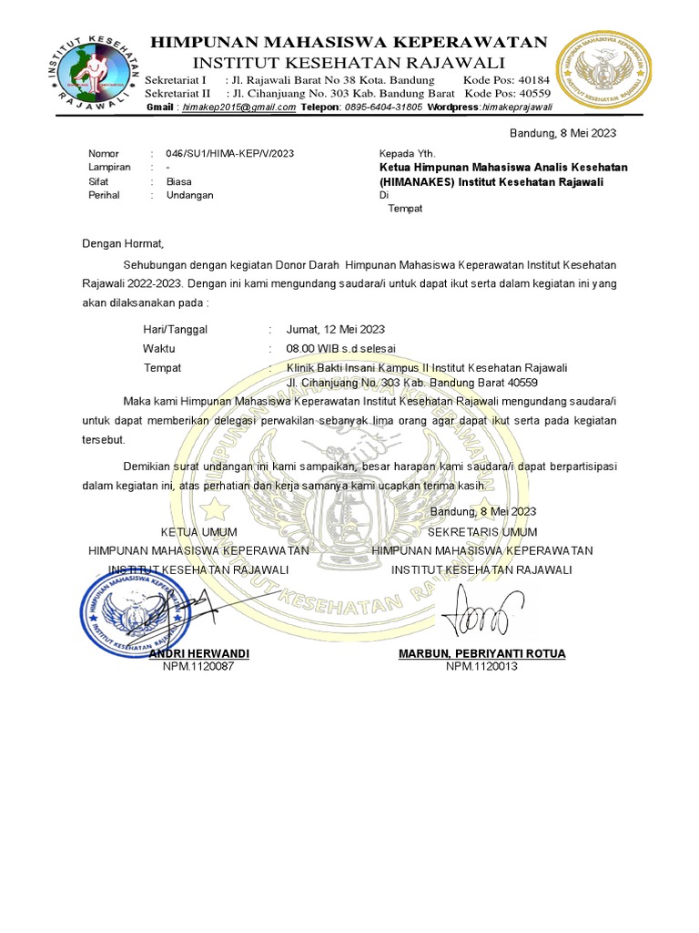 Undangan Donor Darah oleh Himpunan Mahasiswa Keperawatan Institut ... Undangan Donor Darah oleh Himpunan Mahasiswa Keperawatan Institut ...