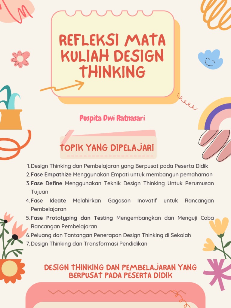 Refleksi Design Thinking | PDF