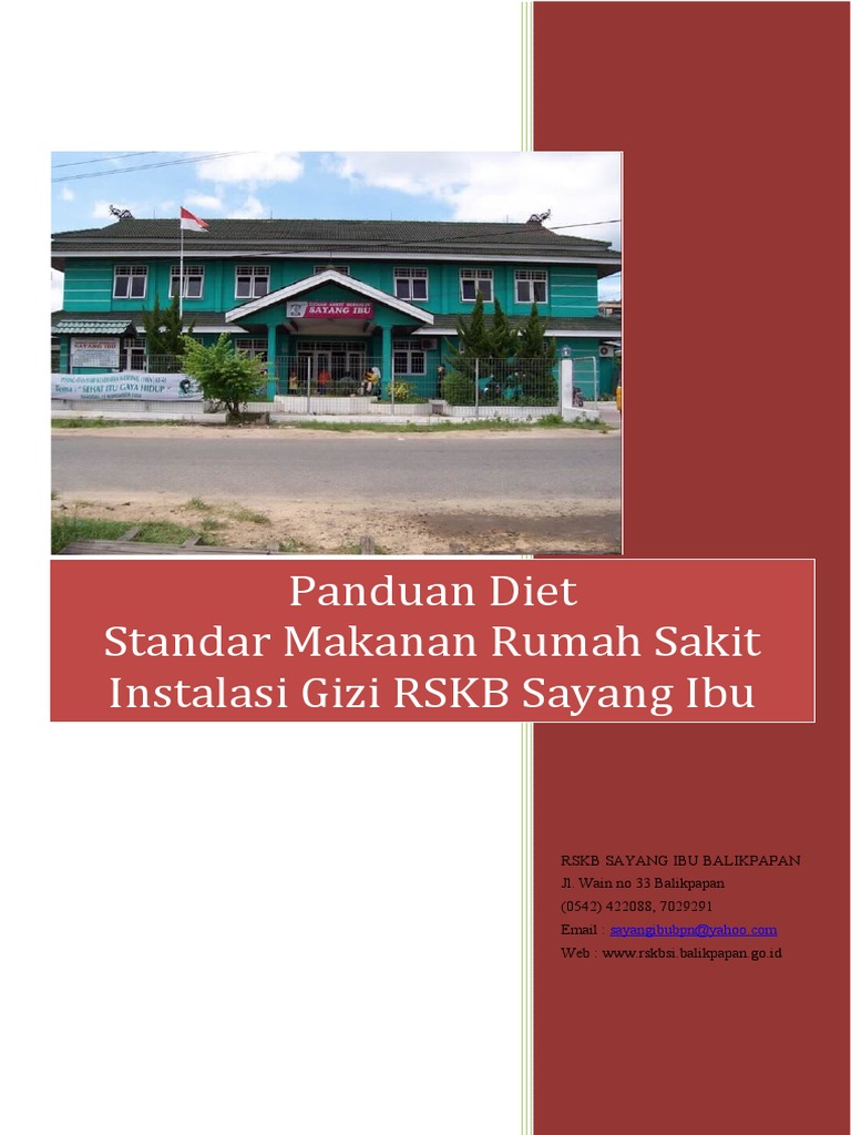Panduan Diet Standar Umum Makanan RS | PDF | Memasak, Makanan, & Anggur ...