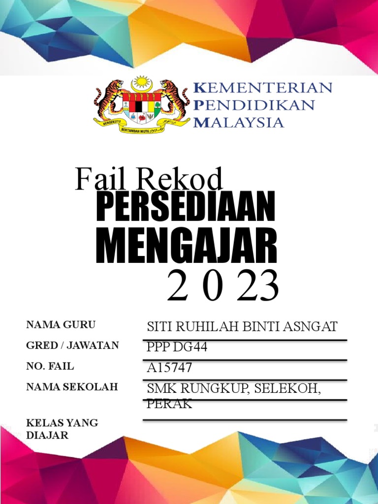 Rekod Persediaan Mengajar 2023 | PDF