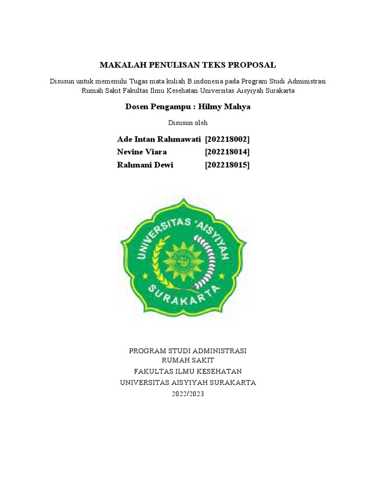 Makalah Proposal 1 | PDF | Bisnis