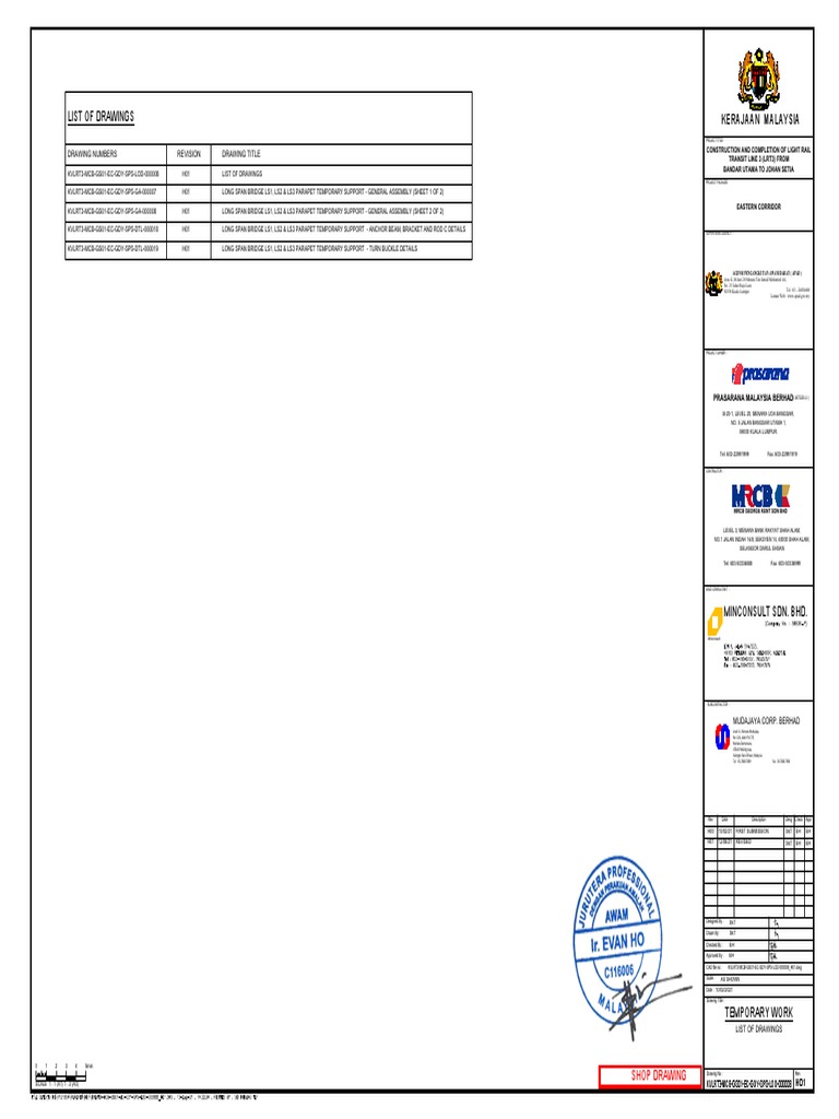 Long Span Precast Parapet Drawing | PDF | Malaysia