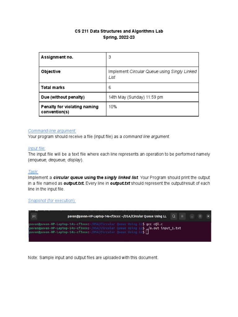 Assignment#3 | Download Free PDF | Queue (Abstract Data Type) | Computer Data