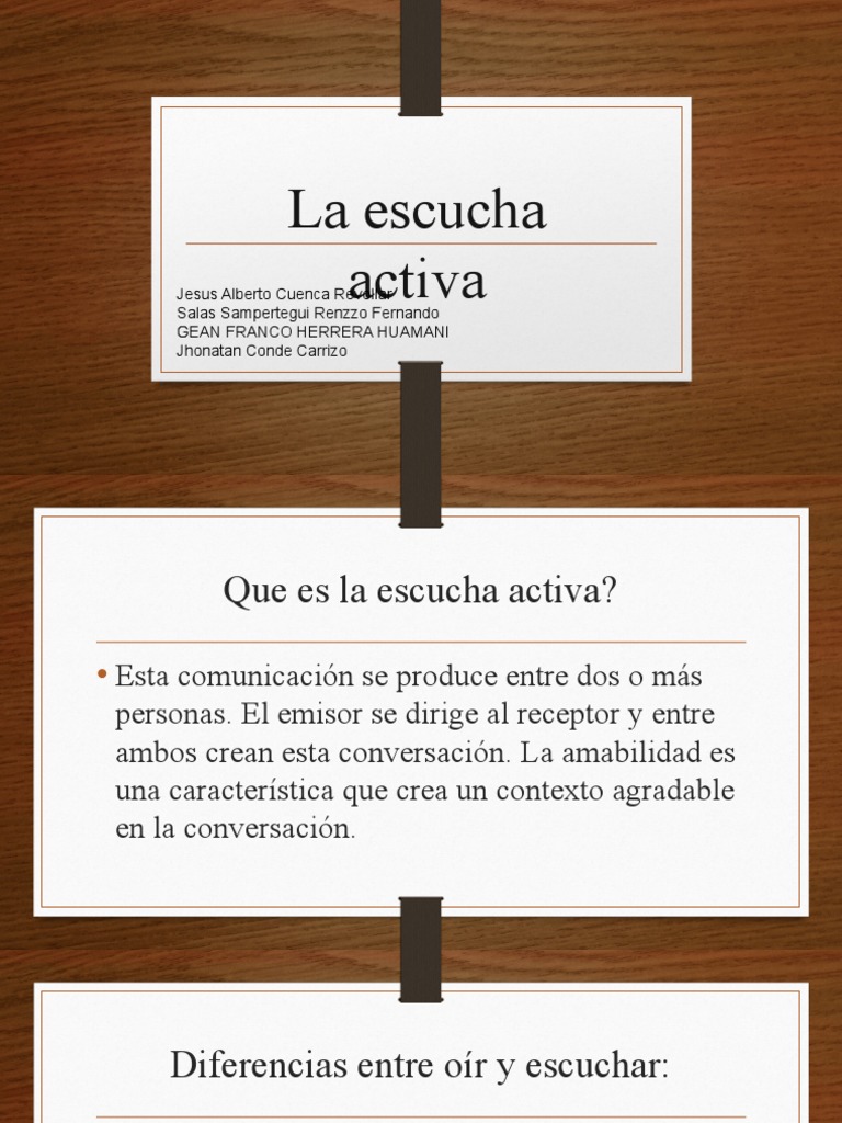 La Escucha Activa | PDF