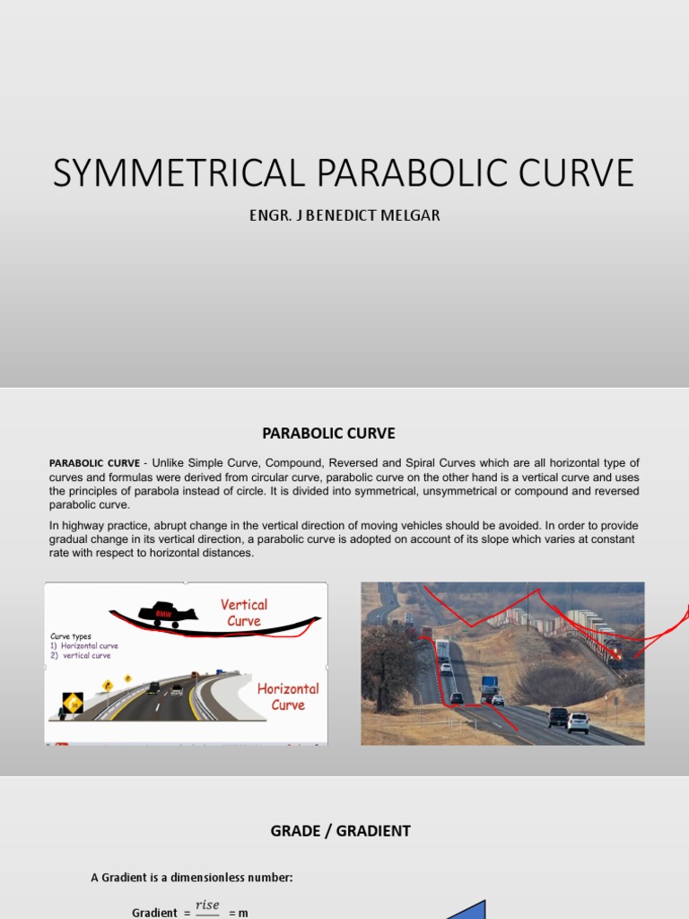 Symmetrical Parabolic Curve | PDF | Analytic Geometry | Elementary Geometry