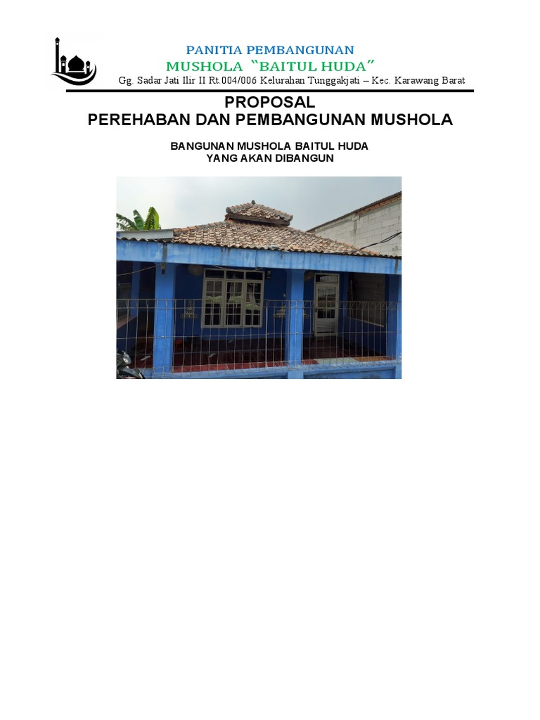 Proposal Mushola | PDF
