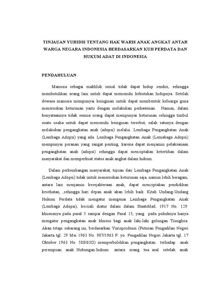 Paper Hukum Waris | PDF