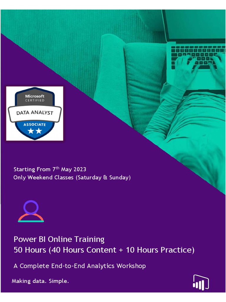 Power BI Training Brochure | PDF | Microsoft Excel | Data
